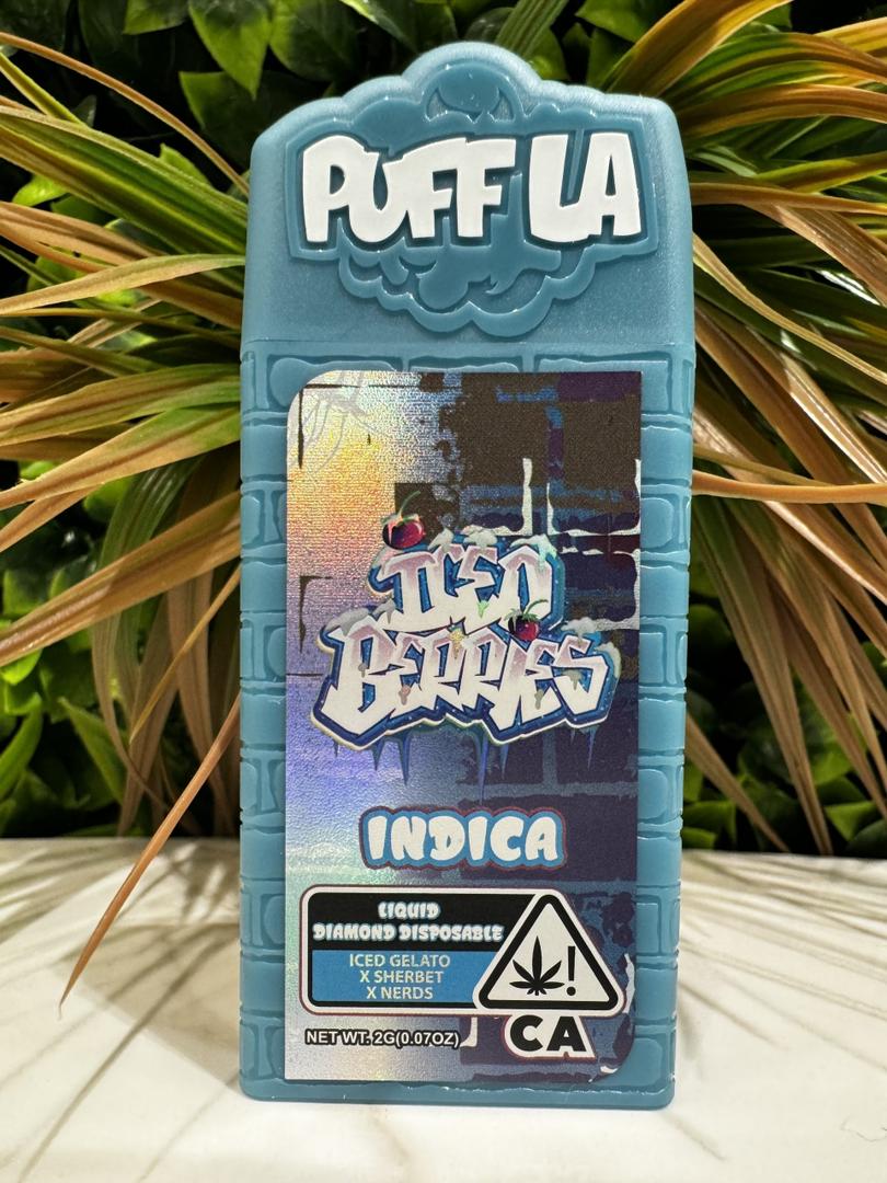 Puff LA Iced Berries Disposable 2g Liquid Diamond Vape Carts - Puff LA ...